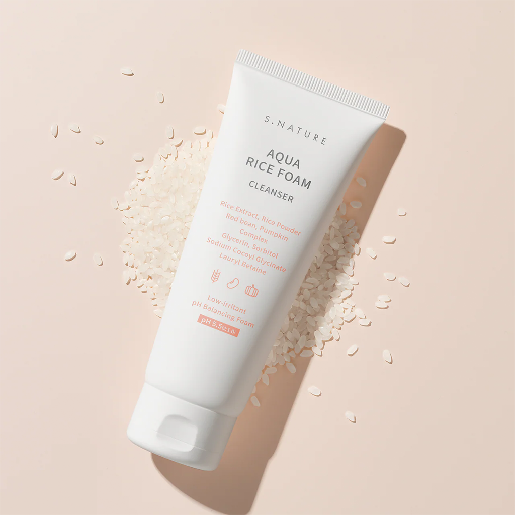 S.NATURE Aqua Rice Foam Cleanser 160ml – LAMOUR Beauty & Life